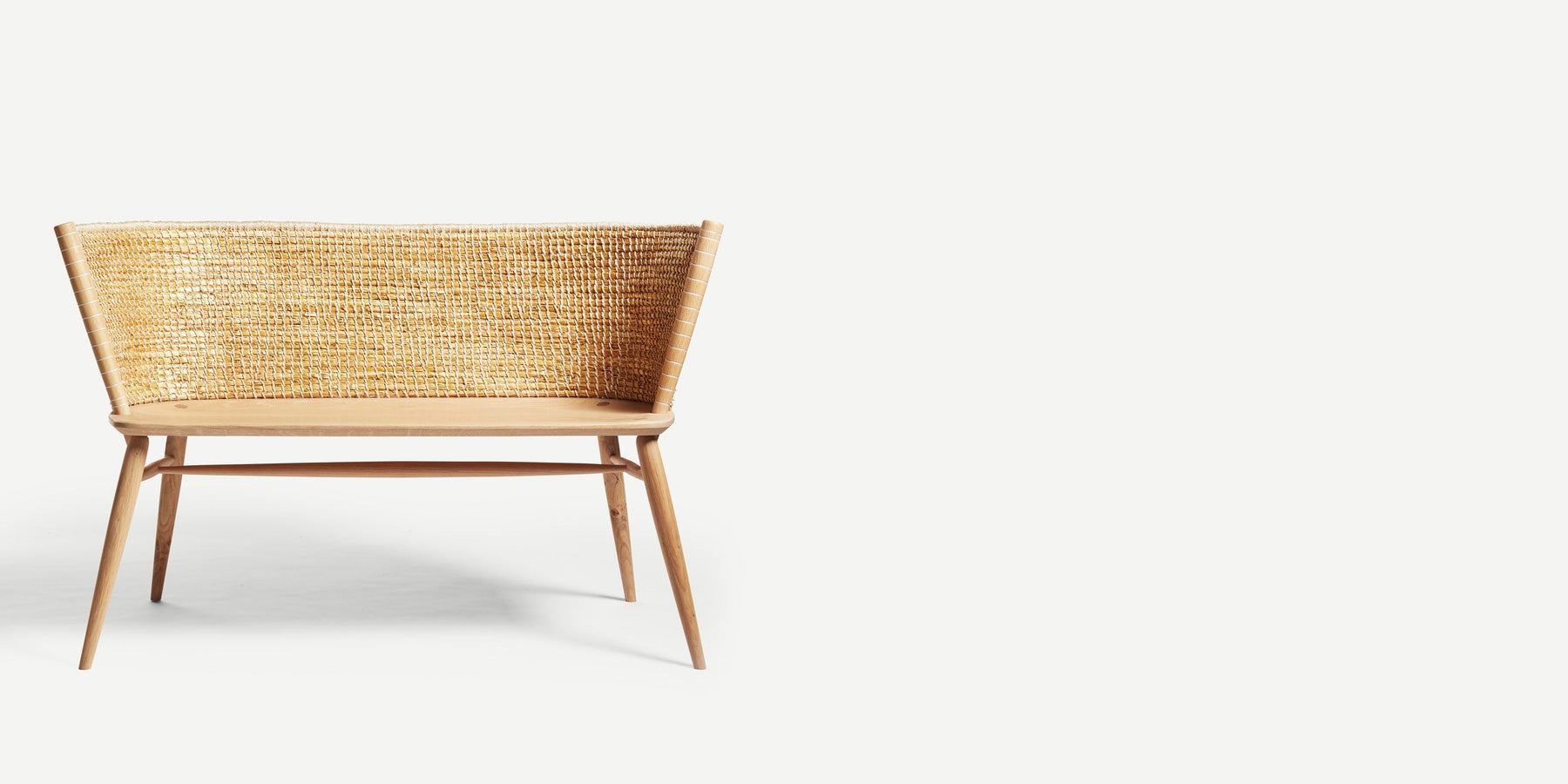 Brodgar Straw Back Bench (WITHOUT DRAWERS) | Gareth Neal | Kevin Gauld ...