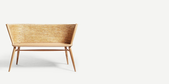 Brodgar Straw Back Bench (WITHOUT DRAWERS) | Gareth Neal | Kevin Gauld ...