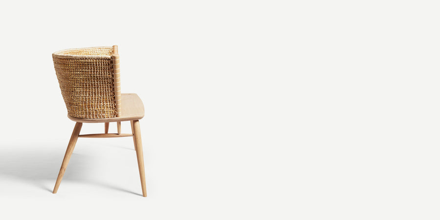 Brodgar Straw Back Bench (WITHOUT DRAWERS) | Gareth Neal | Kevin Gauld ...