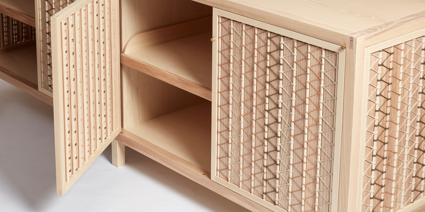 Stitched Sideboard in Ash & Natural Cord | Gareth Neal & Aimee Betts ...